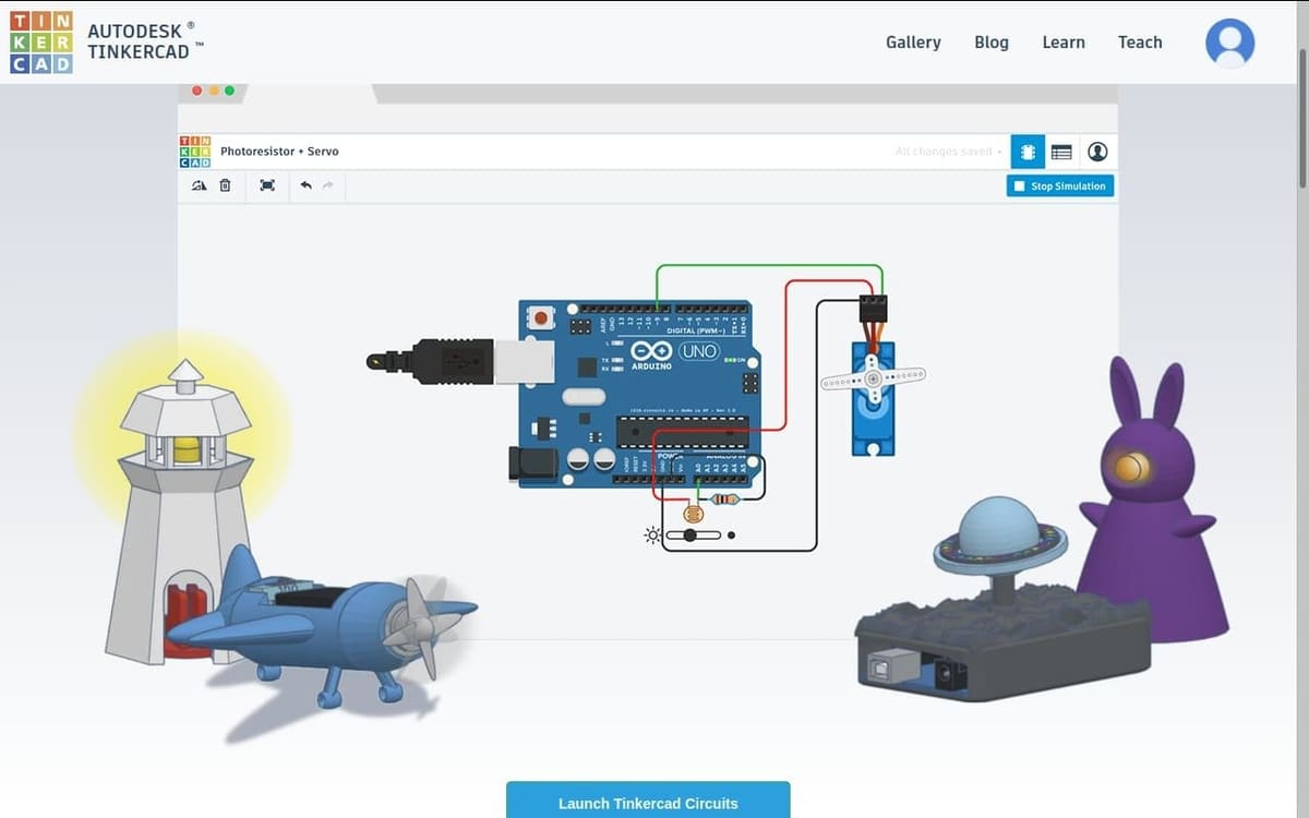 Arduino avec Tinkercad - Cours de techno